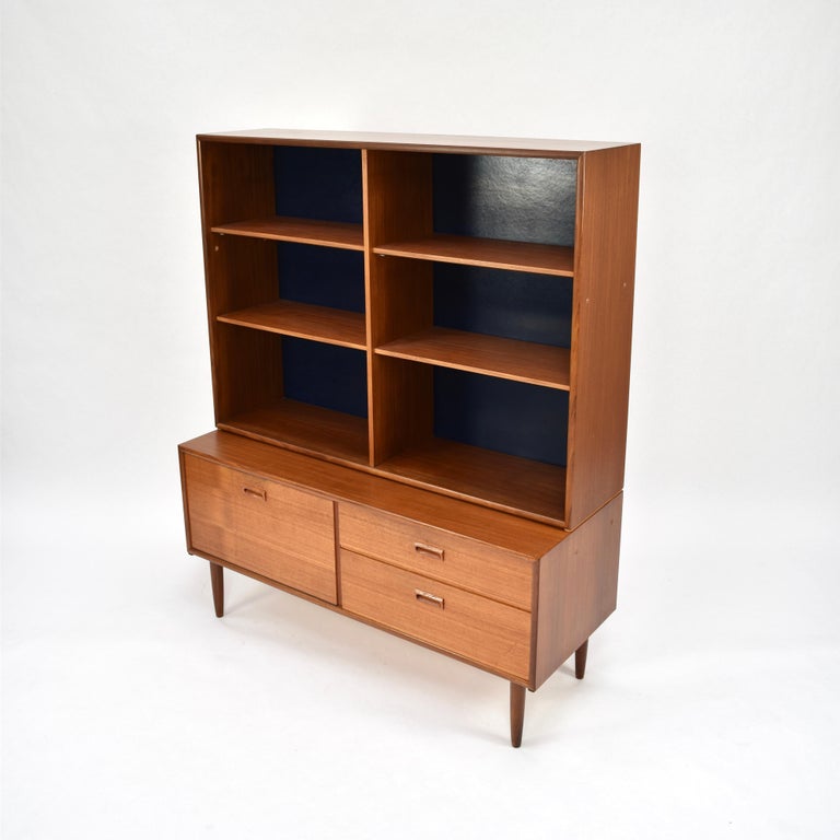 Scandinavian Danish Bookcase or Sideboard in Teak, circa 1950 at 1stDibs