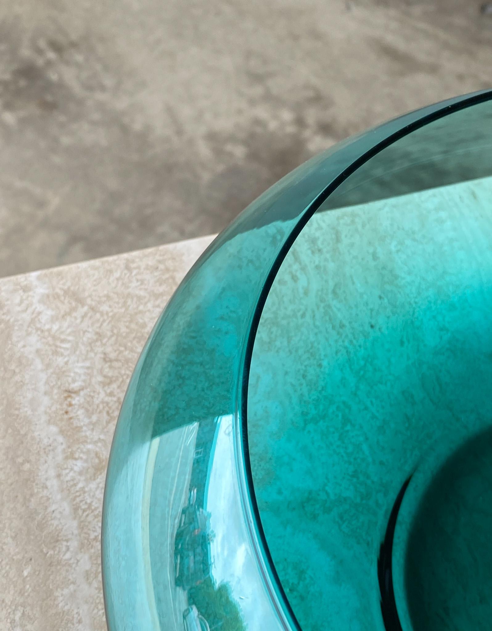 Scandinavian Decorative Art Glass Bowl For Sale at 1stDibs