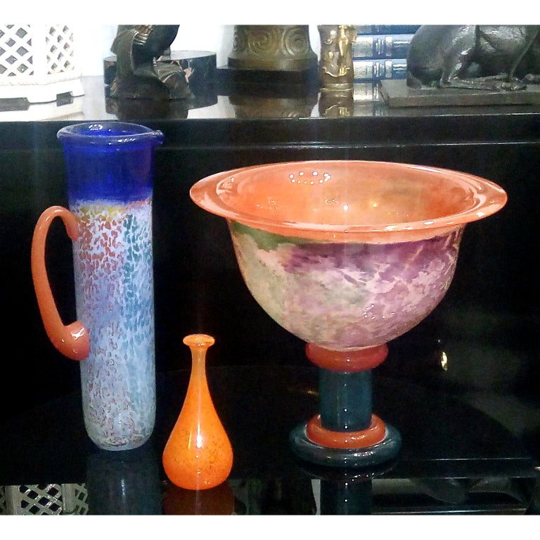 Scandinavian Design Glass Bowl by Kjell Engman for Kosta Boda, 1980s at ...