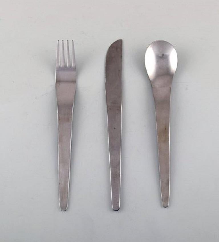 Scandinavian Design, Minimalist Stainless Steel Cutlery, Complete ...