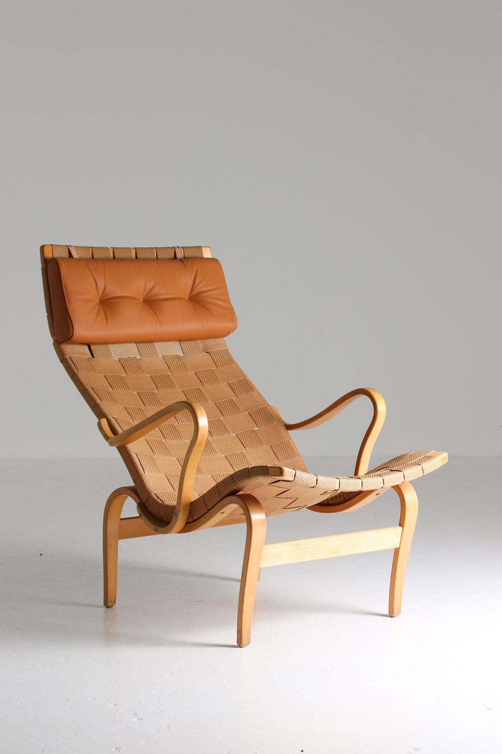 Scandinavian Easy Chair "Pernilla 1" by Bruno Mathsson at 1stDibs ...