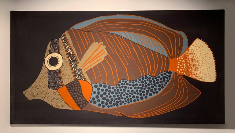 Scandinavian Fabric Screen Print by Barbara Brenner for Intair Finland ...