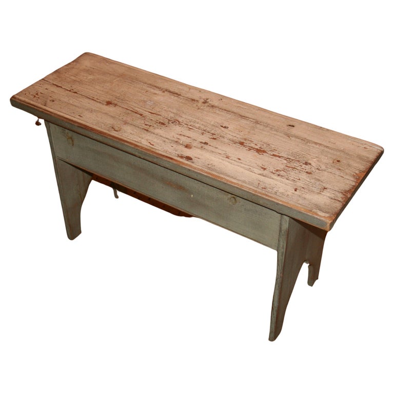 Scandinavian Farm House Wood Bench 1950's For Sale at 1stDibs