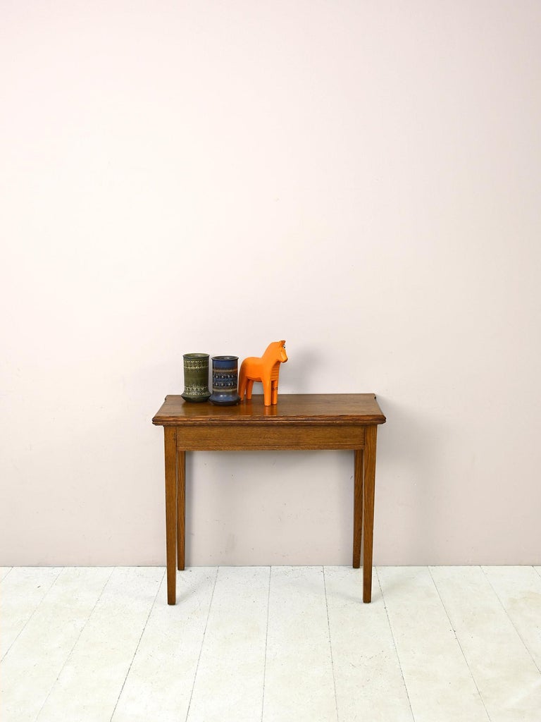 Scandinavian Gaming Table with Opening Top For Sale at 1stDibs