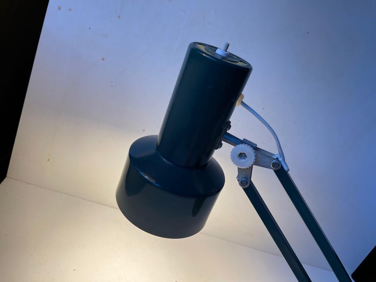 Scandinavian Green Architects Table Lamp from Lyskær, 1970s For Sale at ...