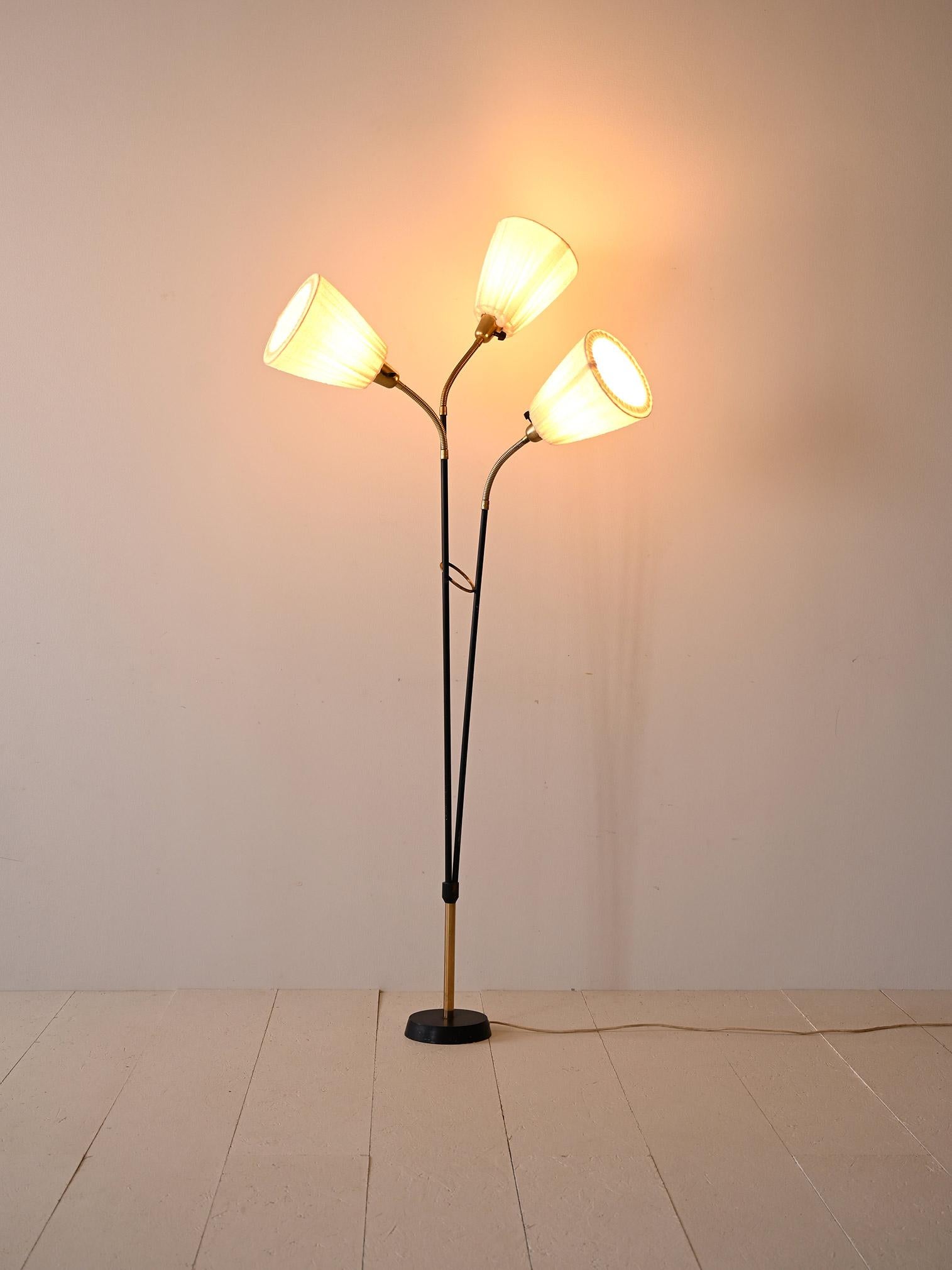 Scandinavian lamp with three points of light For Sale at 1stDibs