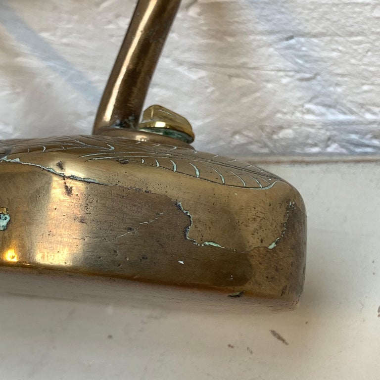 Scandinavian Mid-17th Century Bronze Iron, Dated 1646 For Sale at 1stDibs