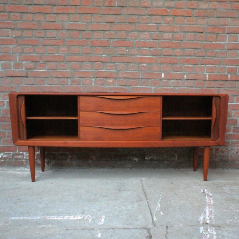 Scandinavian mid century design sideboard, attributed to Bernhard ...