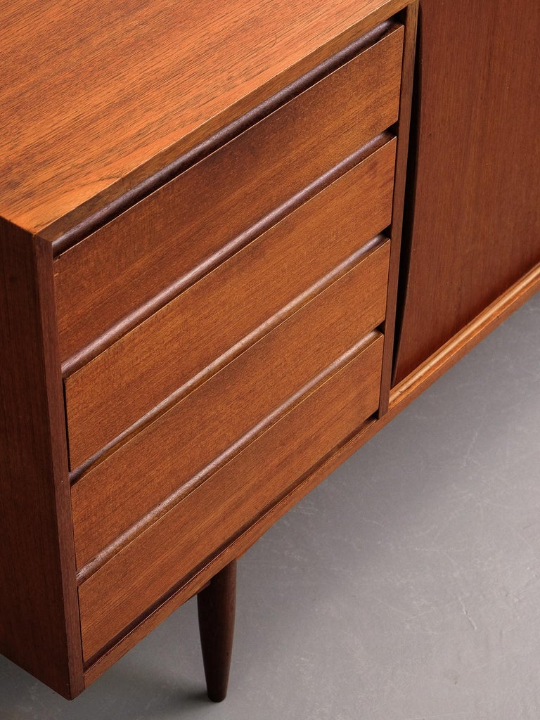 Scandinavian Mid-Century Modern Teak Sideboard, Model 4004, Olli Borg ...