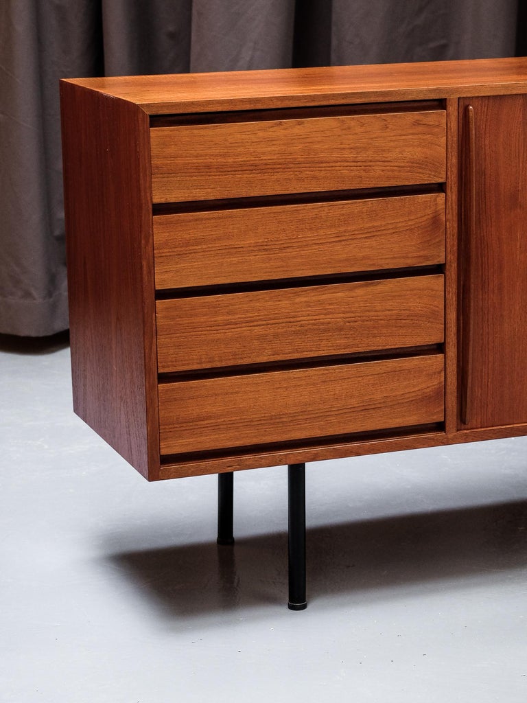 Scandinavian Mid-Century Modern Teak Sideboard, Model 4004, Olli Borg ...