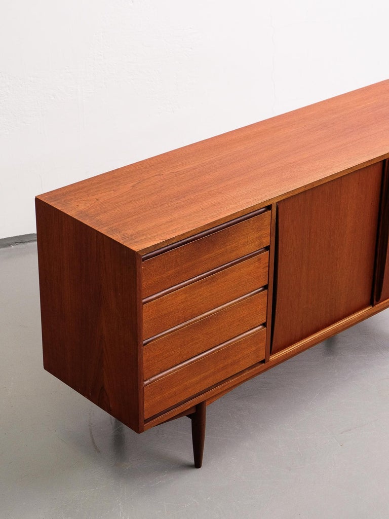 Scandinavian Mid-Century Modern Teak Sideboard, Model 4004, Olli Borg ...
