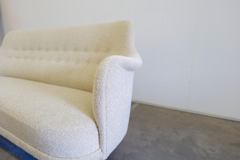 Scandinavian Midcentury Carl Malmsten Boucle "Samsas" Sofa, Sweden ...