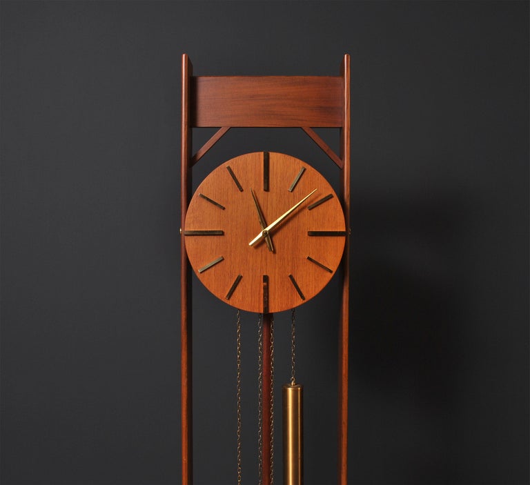 Scandinavian Mid-Century Modern Clock at 1stDibs