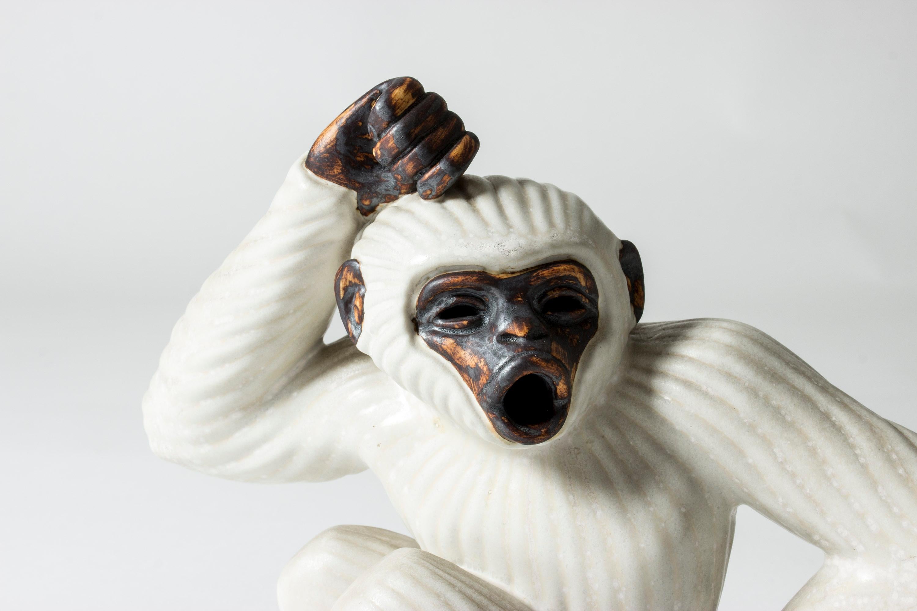 Scandinavian Midcentury Monkey Figurine by Gunnar Nylund for Rörstrand ...