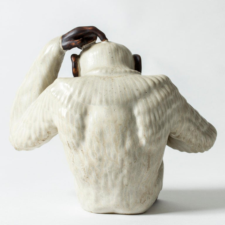 Scandinavian Midcentury Monkey Figurine by Gunnar Nylund for Rörstrand ...