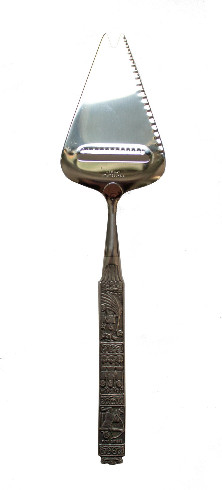 Scandinavian Modern 97/p, Stainless Steel and Norwegian Pewter Konge ...