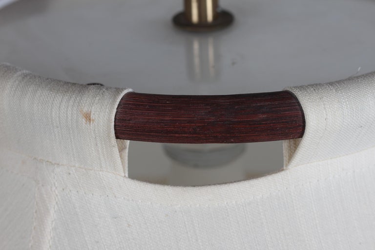 Scandinavian Modern "Anna" Pendant Wood and Fabric, Atelje Lyktan ...