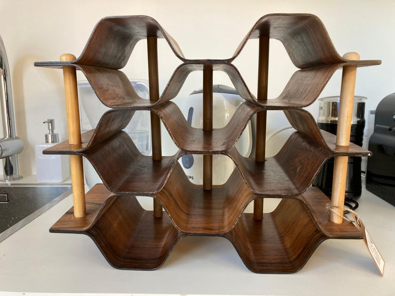 Scandinavian Modern Beehive wine rack, 1950's For Sale at 1stDibs