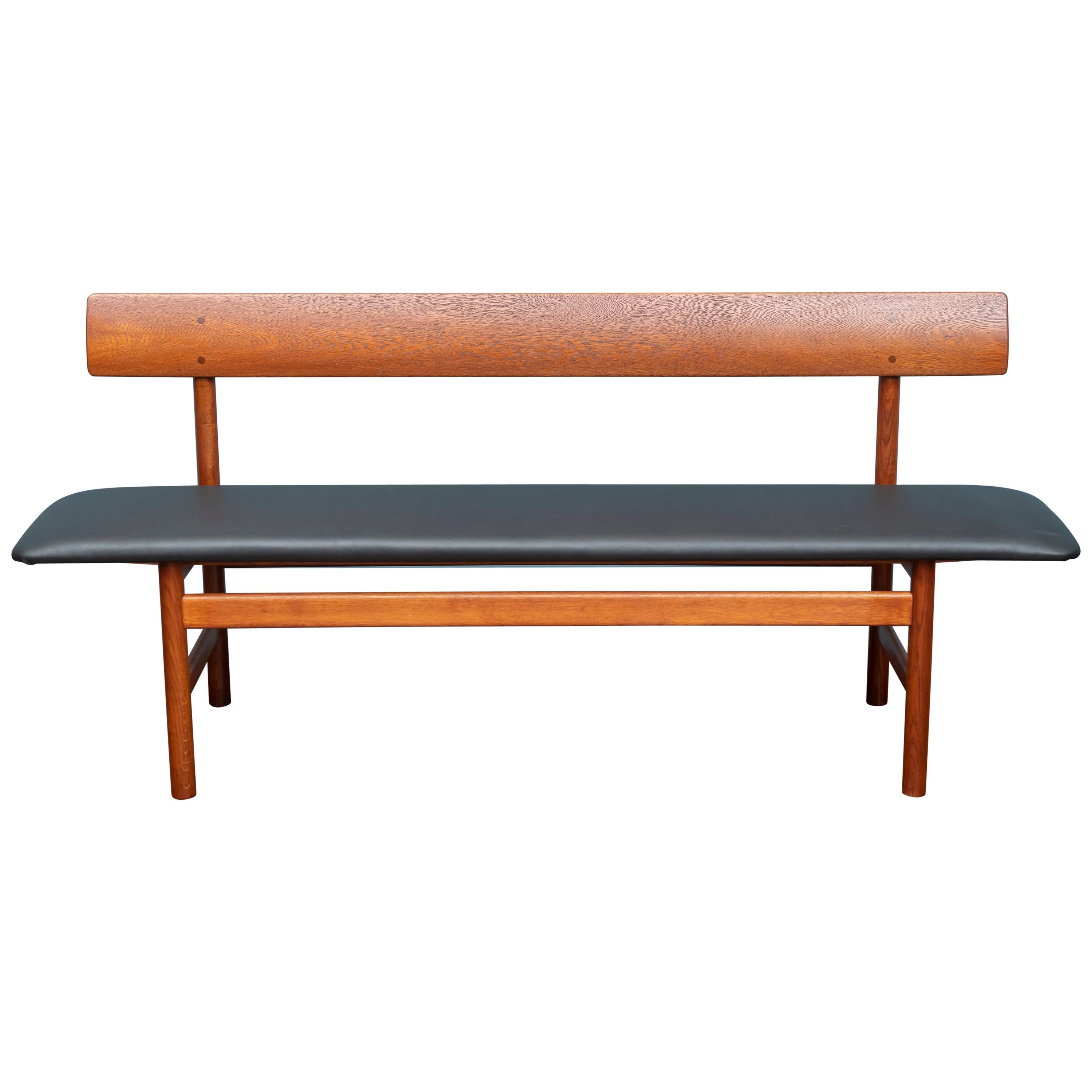 Scandinavian Modern Bench by Borge Mogensen at 1stDibs