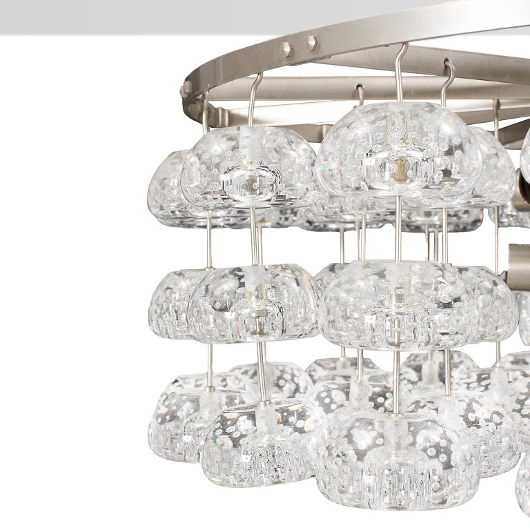 Scandinavian Modern "Bhaco" Lead Crystal Chandelier by Jonas Hilde ...
