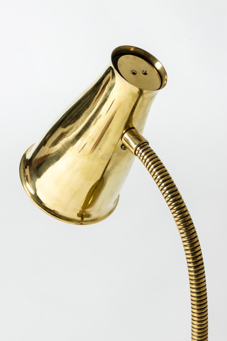Scandinavian Modern Brass Desk Lamp by Einar Bäckström, Sweden, 1950s ...