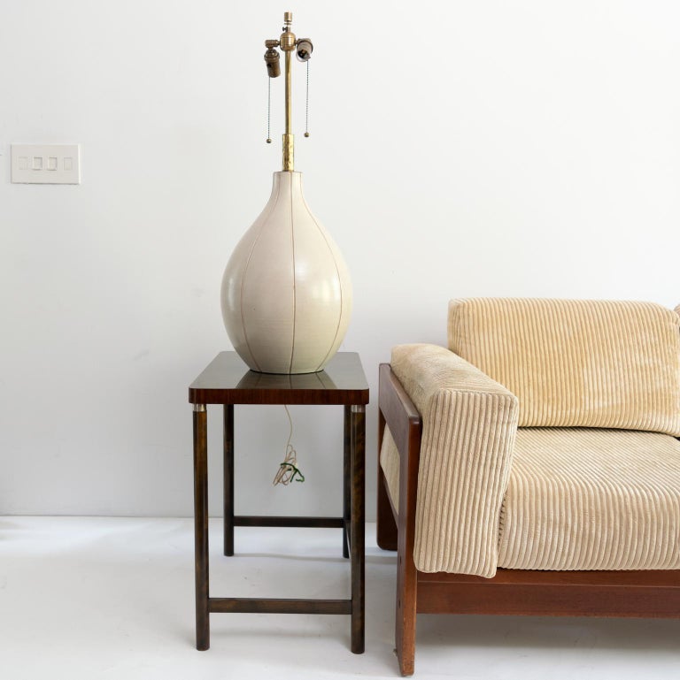Scandinavian Modern Ceramic Lamp by Ewald Dahlskog, Bo Fajans, Sweden ...