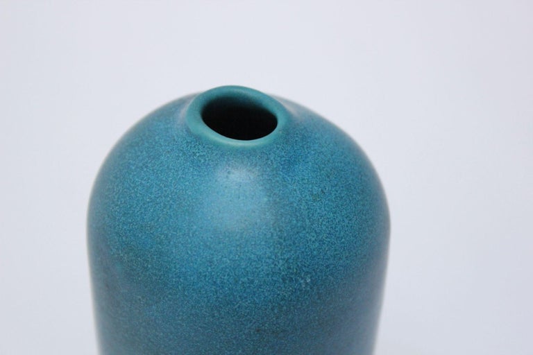 Scandinavian Modern Cerulean Stoneware "Bullet" Bud Vase For Sale at ...