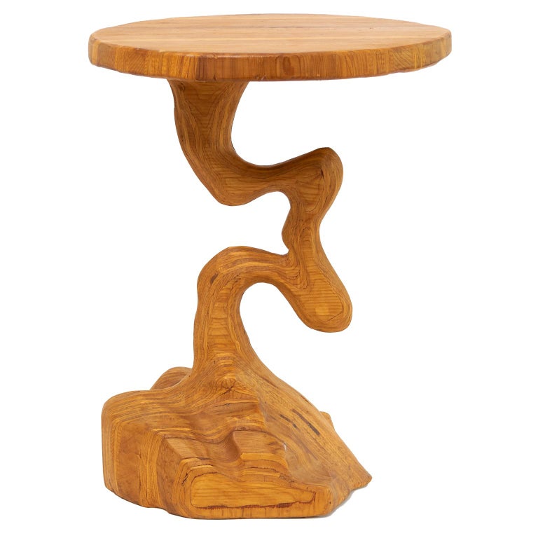 Scandinavian Modern Crooked Column Table at 1stDibs