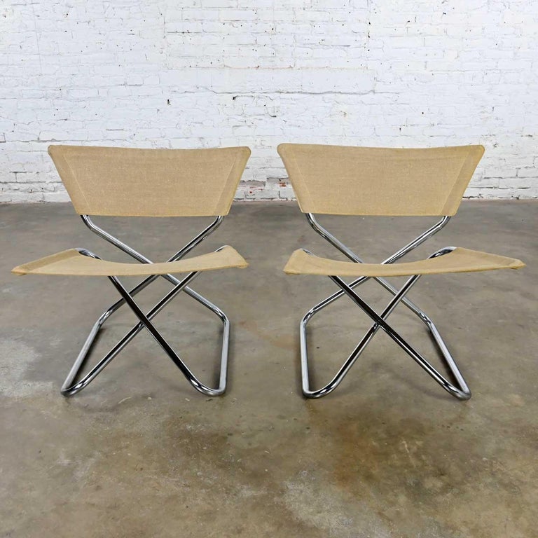 Scandinavian Modern Erik Magnussen Z Down Folding Chairs by Torben ...