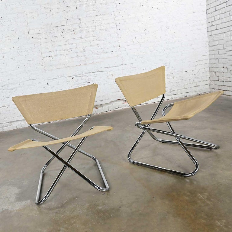 Scandinavian Modern Erik Magnussen Z Down Folding Chairs by Torben ...