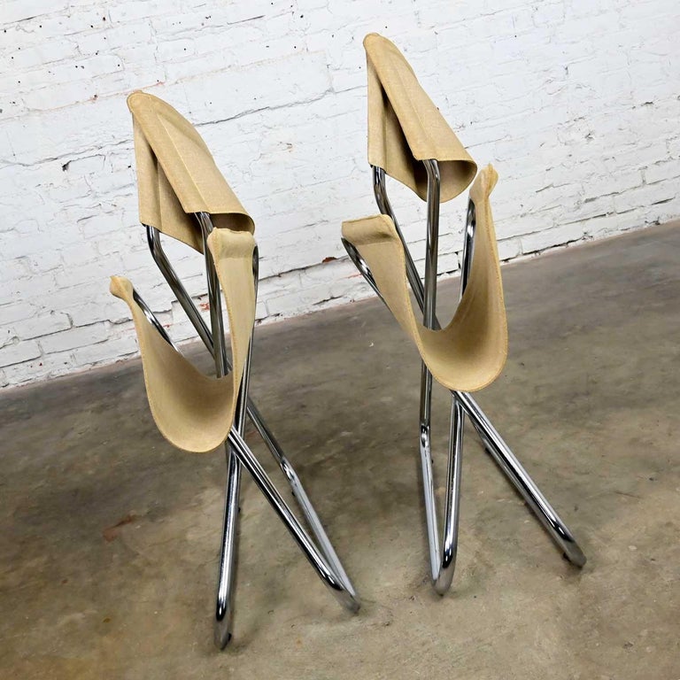 Scandinavian Modern Erik Magnussen Z Down Folding Chairs by Torben ...