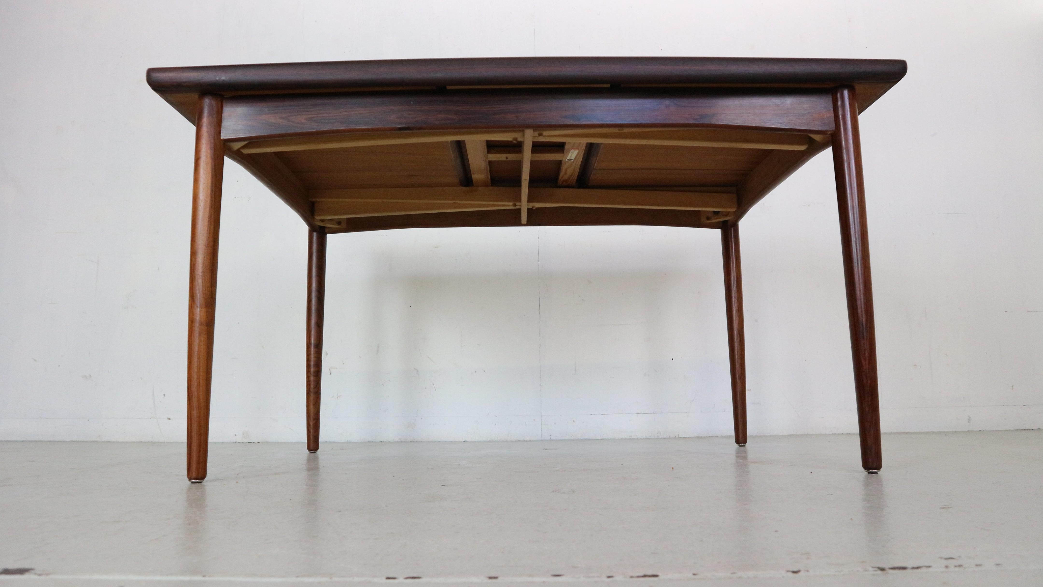 Scandinavian Modern Extendable Dinning Table by Dyrlund, 1960, Denmark ...