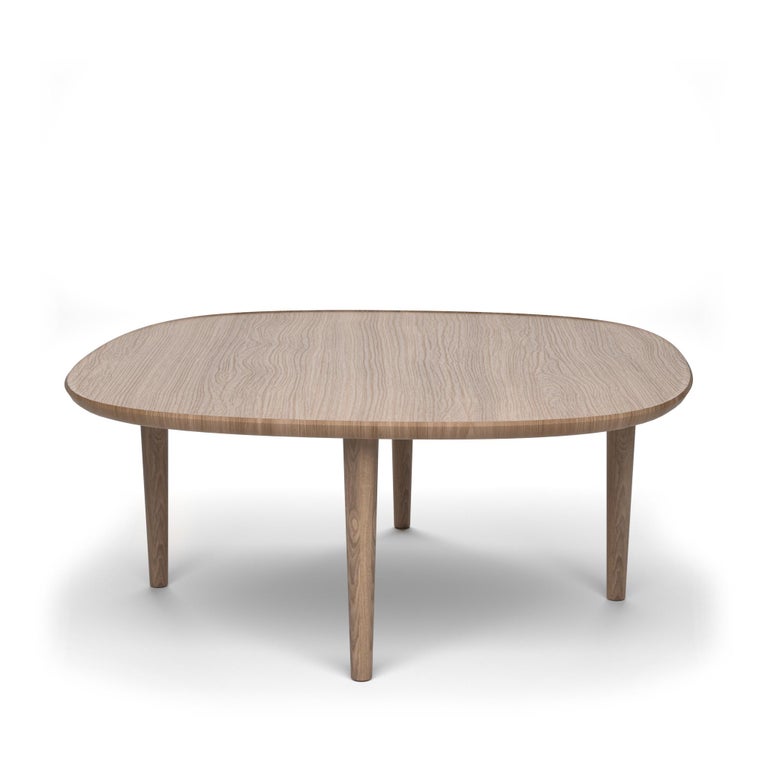 Scandinavian Modern 'Fiori' Table 85 by Antrei Hartikainen x Poiat, Oak ...