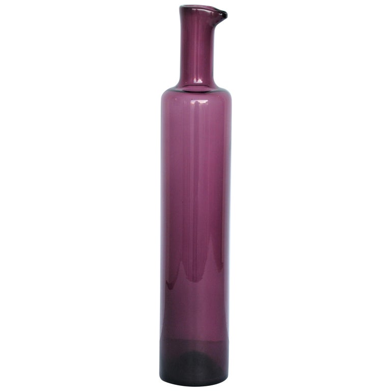 Scandinavian Modern Glass Bottle by Nanny Still at 1stDibs