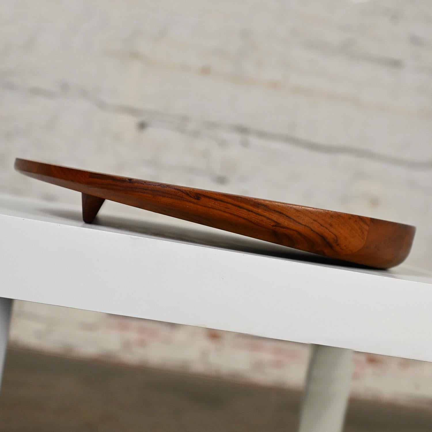 Scandinavian Modern Jens Quistgaard for Dansk Teak Asymmetrical Cutting ...