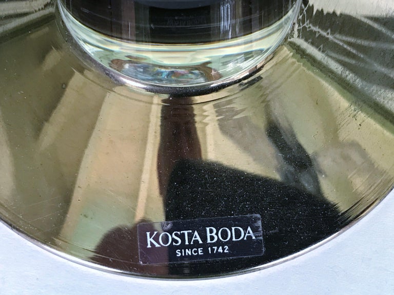 Scandinavian Modern Kosta Boda Set of 3 Athena Candleholders by Anna ...