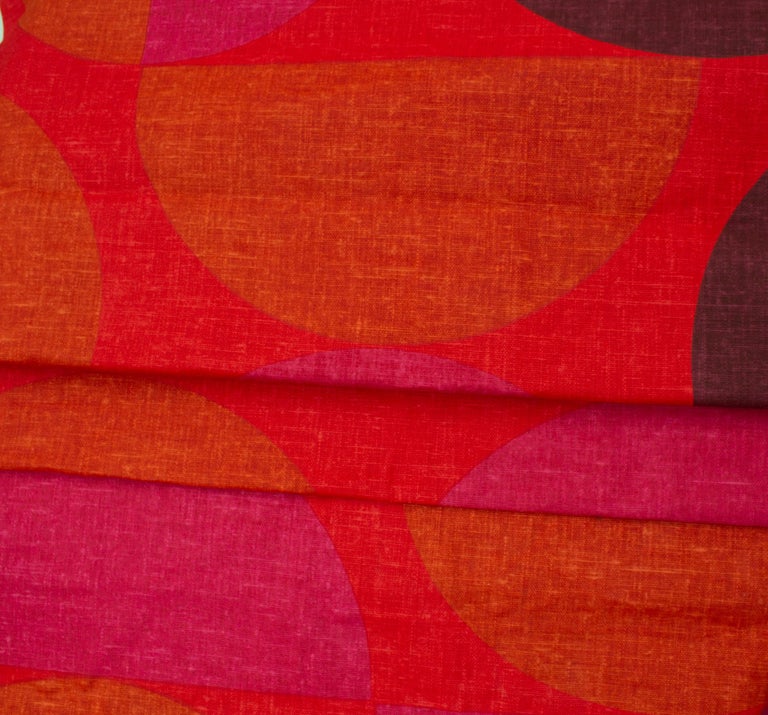 Scandinavian Modern Large Signed Fabric "Timmer", Design Sven Markelius ...