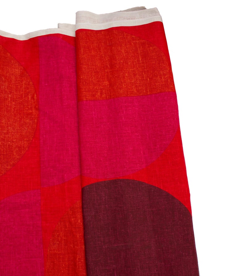 Scandinavian Modern Large Signed Fabric "Timmer", Design Sven Markelius ...