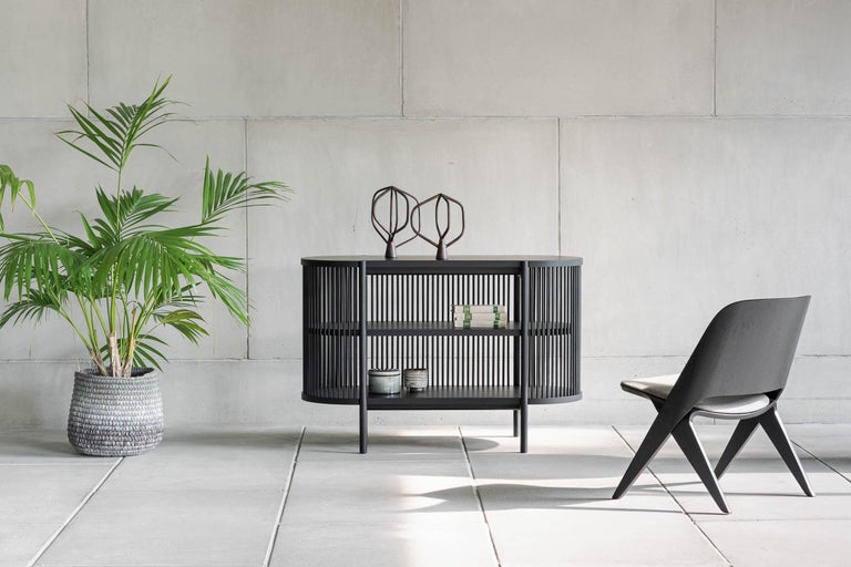 Scandinavian Modern Lounge Chair 'Lavitta' by Poiat, Black Oak For Sale ...