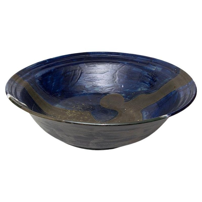 Scandinavian Modern Monumental Studio Ceramic Bowl by Carl Cunningham ...