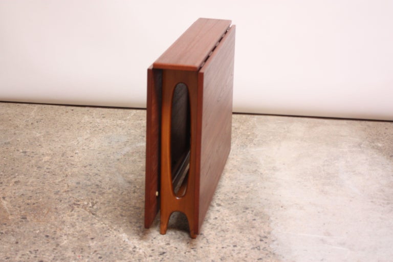 Scandinavian Modern Oak and Beech Gateleg Dining Table at 1stDibs