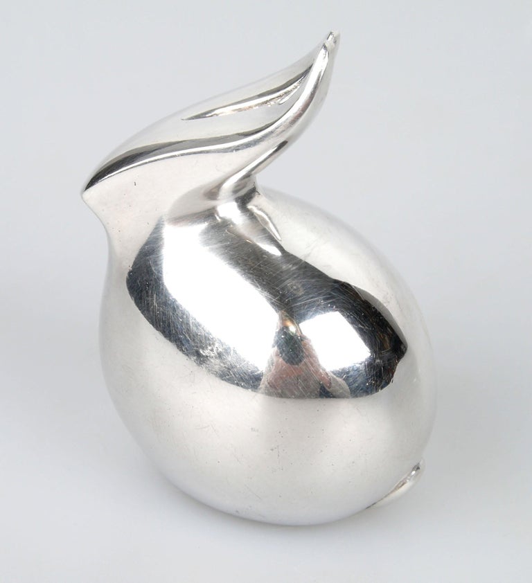 Scandinavian Modern Original Dansk Design Silver Plate Bunny, Rabbit ...