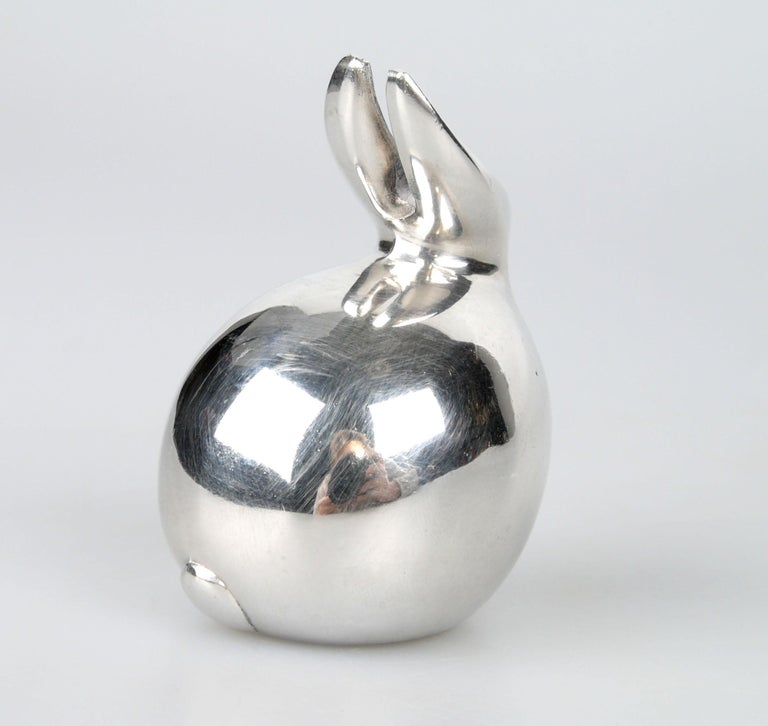 Scandinavian Modern Original Dansk Design Silver Plate Bunny, Rabbit ...