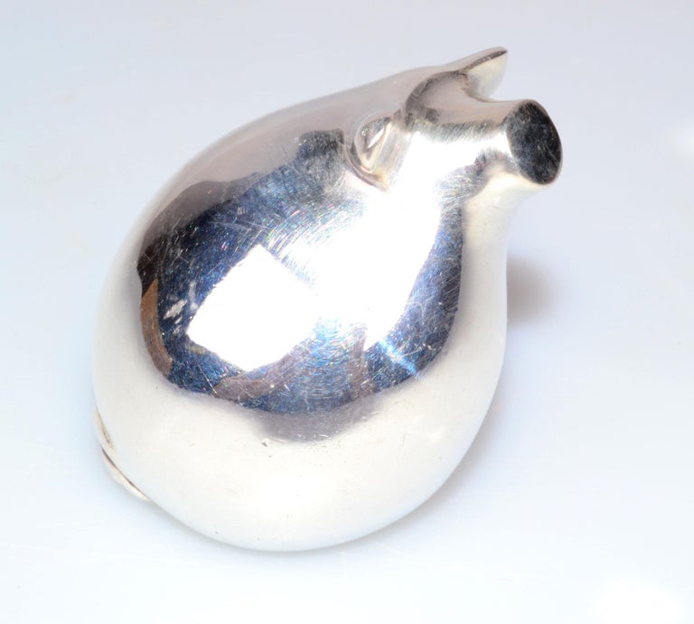 Scandinavian Modern Original Dansk Design Silver Plate Pig Paperweight ...