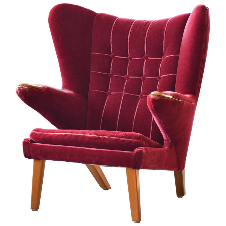 Scandinavian Modern Papa Bear High Back Lounge Chair, Sweden, 1950s at ...