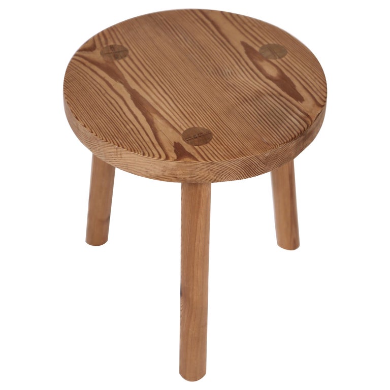 Scandinavian Modern Pine Stool, Sweden, 1937 at 1stDibs