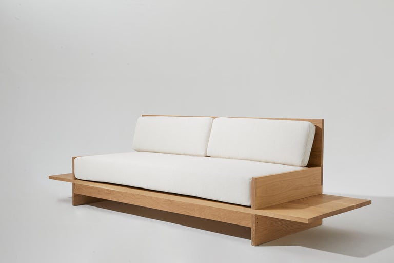 Scandinavian Modern Platform Couch with Side Table Hand Made by Stille ...