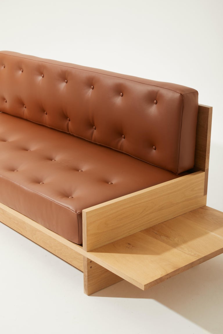 Scandinavian Modern Platform Couch with Side Table Hand Made by Stille ...