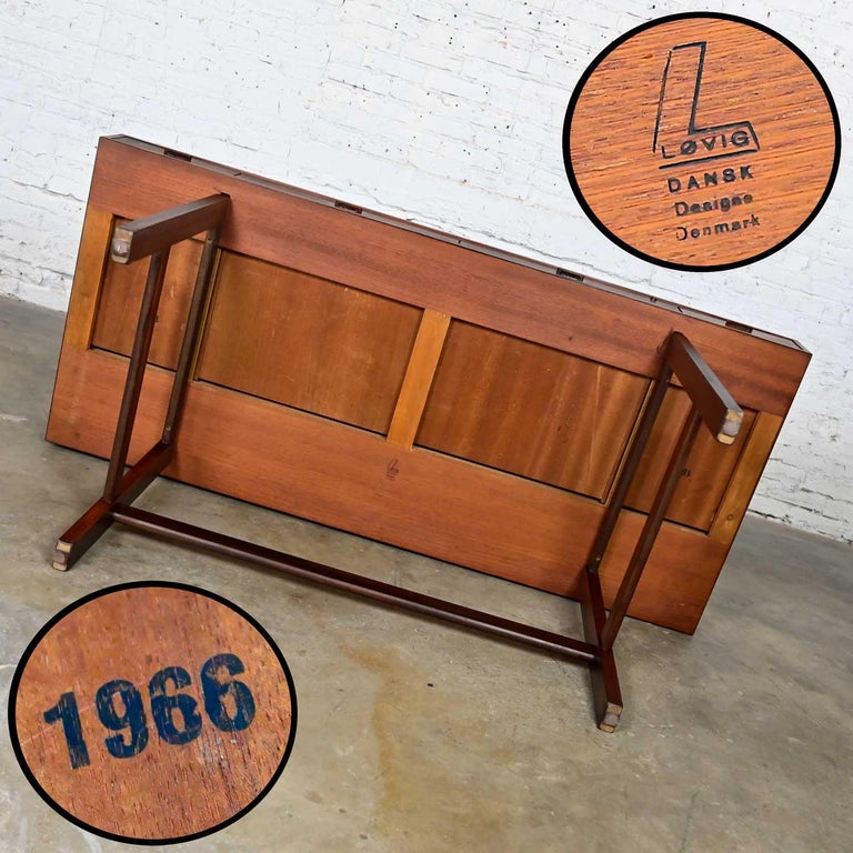 Scandinavian Modern Rosewood Flip Top Exec, Partners Desk by Peter ...