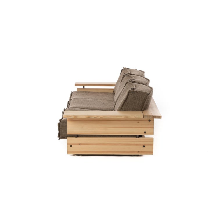 Scandinavian Modern Rustic Pine Sofa by Hameen Kalustaja For Sale at ...